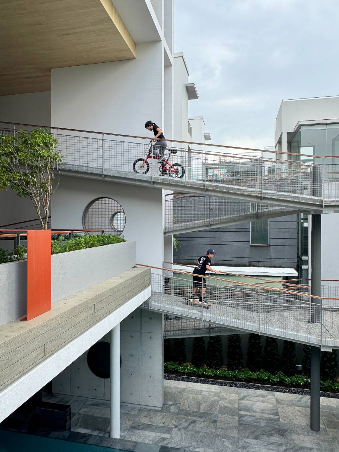 Luxury home tour: A Singapore home with zigzagging ramps