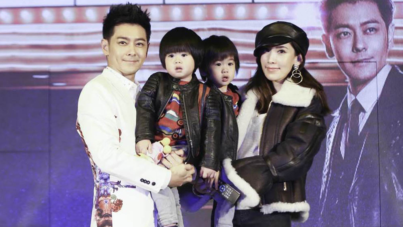 Jimmy Lin and his family flew to Beijing to promote his new album - 8days