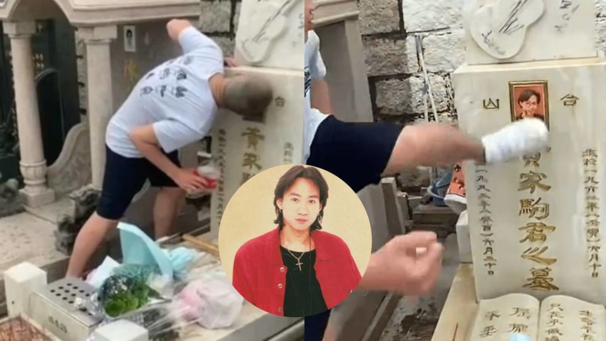 Grave Of Late Beyond Singer Wong Ka Kui Defiled; Two Men Arrested For ...