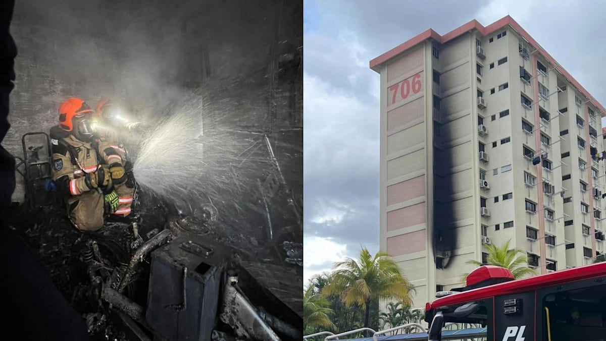 Three people taken to hospital after PMA sparks fire in Clementi flat - CNA