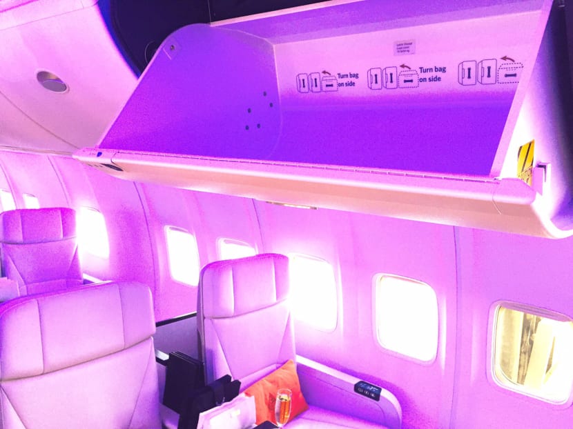 inside private jumbo jet