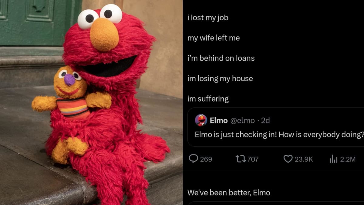 Elmo responds to angsty replies following viral wellness check post - CNA Lifestyle