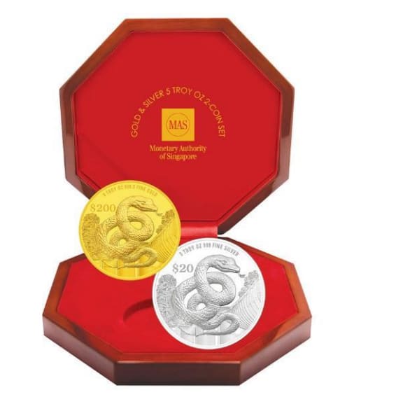 MAS unveils 2025 Year of the Snake coins featuring Henderson Waves - CNA