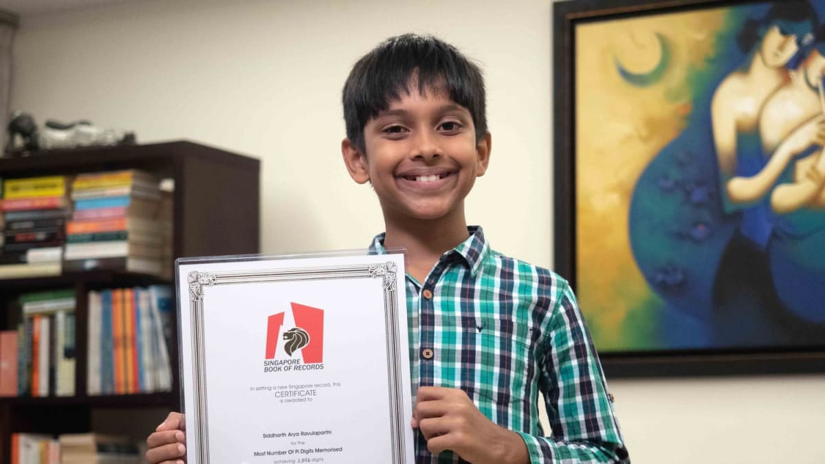 '3, 1, 4, 1, 5...': Boy, 12, breaks Singapore record for most digits of ...
