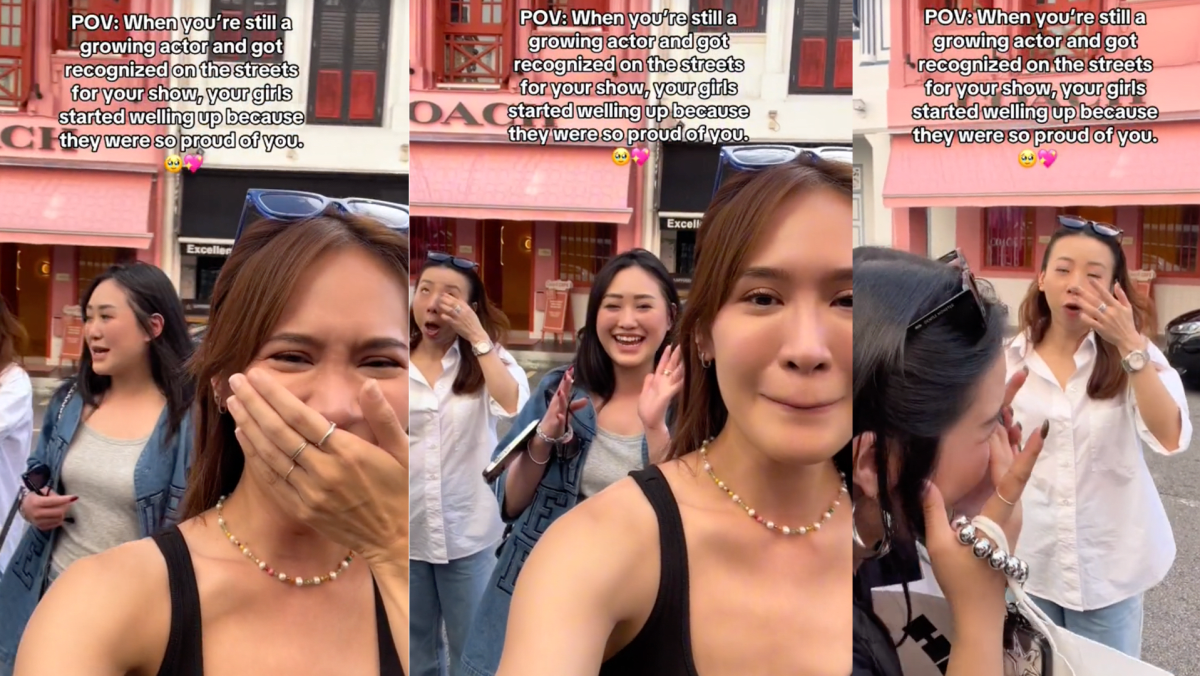 Local actress Ling Ying says her pals teared up with pride when she was ...