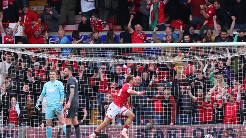 Wrexham's story-book rise continues with record third straight ...