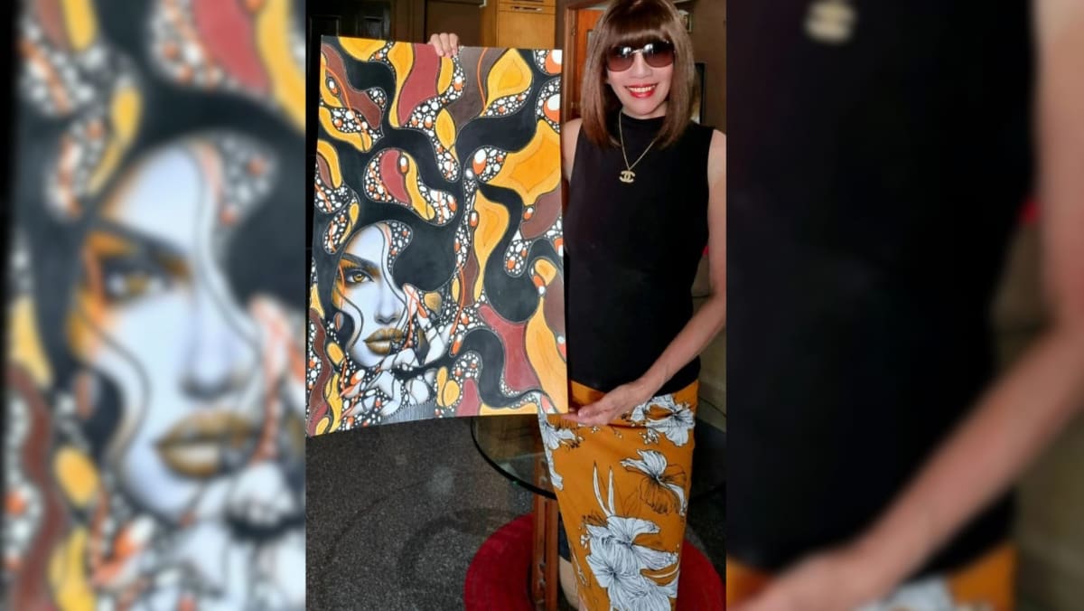 Karya seni pelukis tempatan Azneeta Md Yusuf terpilih untuk dipamerkan ...