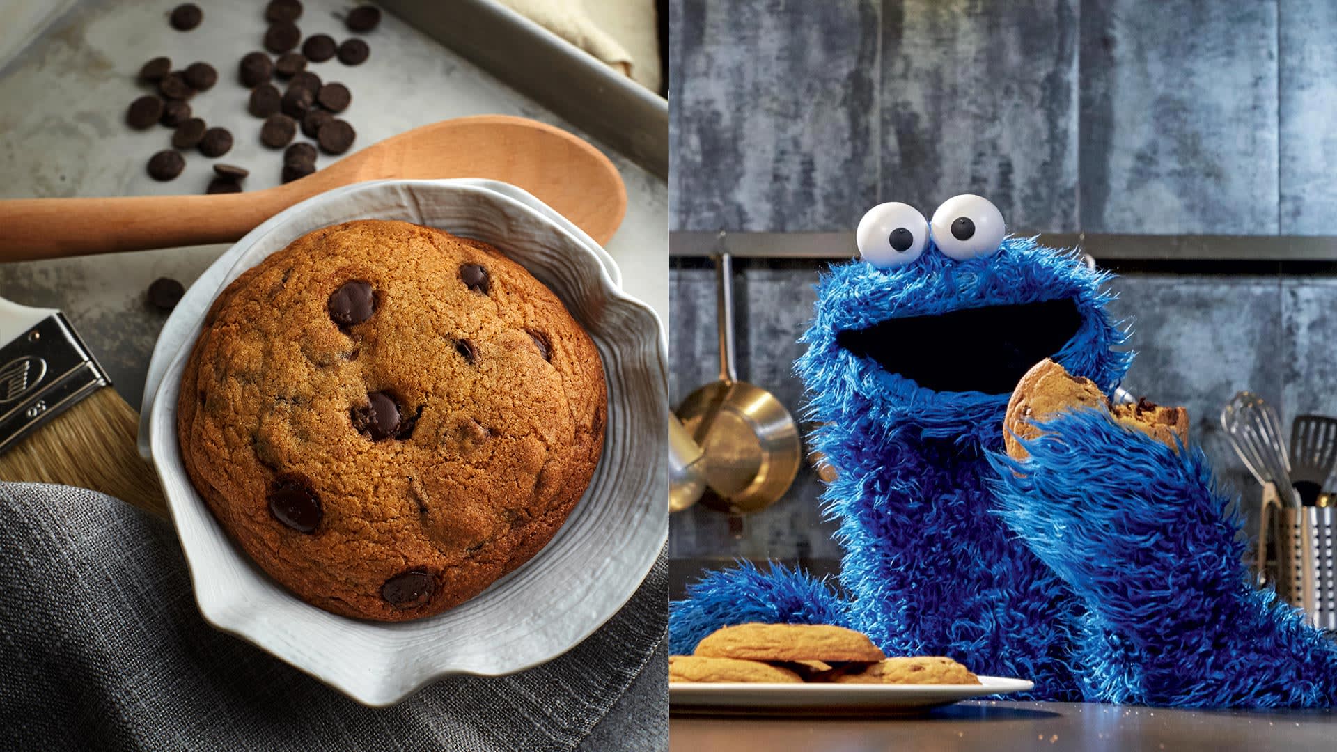 Cookie Monster Loves This Massive Chocolate Chip Cookie, And So Will ...