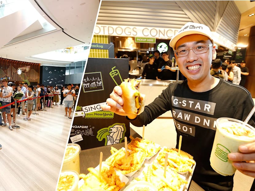 Shake Shack SG Opens Today & First Guy In Line Queued 6 Hours From 4 ...