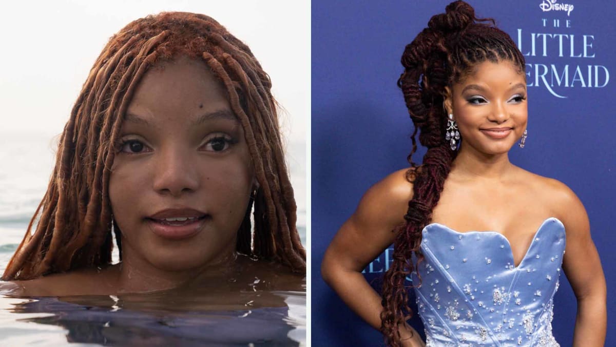 Halle Bailey’s Ariel hair in The Little Mermaid cost producers S ...