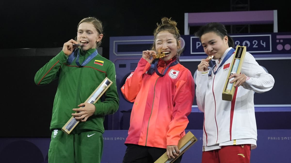 Paris Olympics: Japan's B-Girl Ami wins first breaking gold - CNA