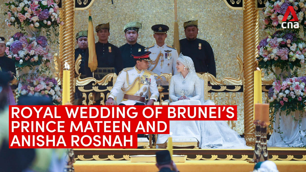 Royal wedding of Brunei Prince Abdul Mateen and commoner Anisha Rosnah ...
