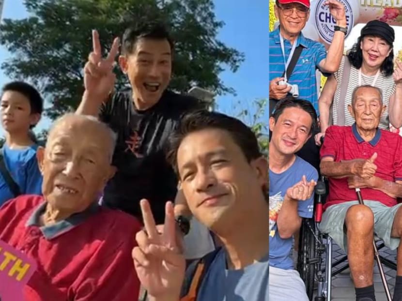 Darren Lim & family took part in charity walk to support his 96-year ...