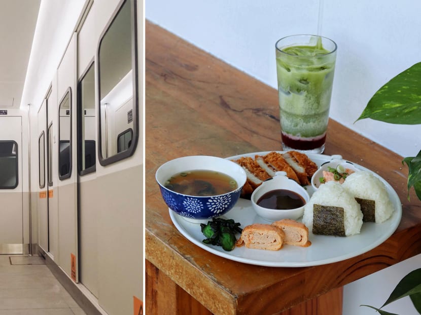 New Japanese-themed Cafe Gyoen has realistic Tokyo metro train cabin ...