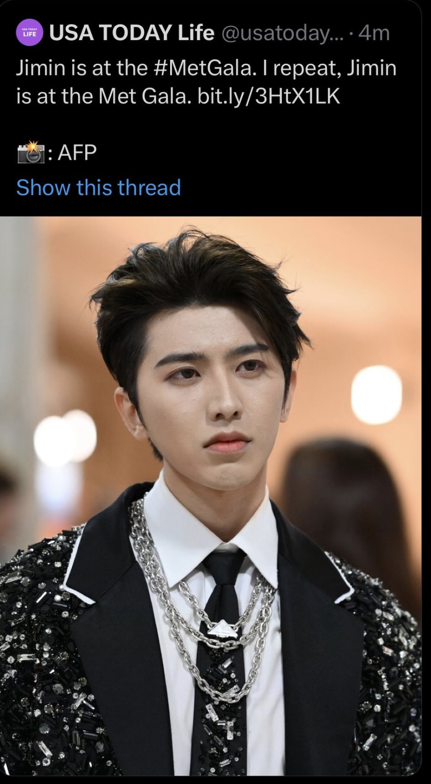 US Vogue Mistakes Chinese Idol Cai Xu Kun For Jackson Wang At Met Gala ...