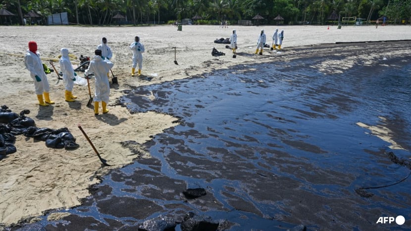 Sentosa deploys about 100 workers to beef up beach cleaning efforts ...