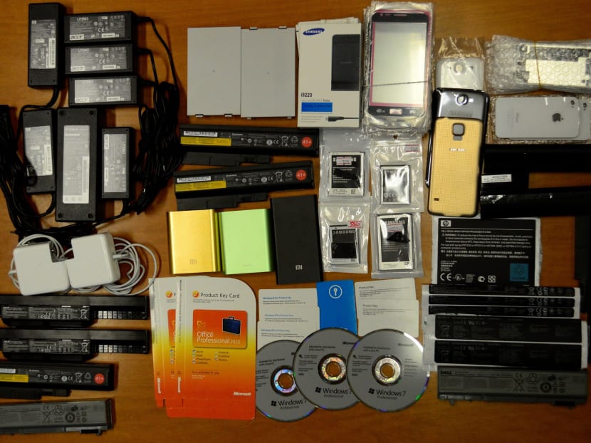Gallery: Over S$2.6m worth of counterfeit computer parts, mobile ...