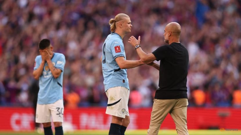 Haaland suffers another Wembley blank after turning down penalty - CNA