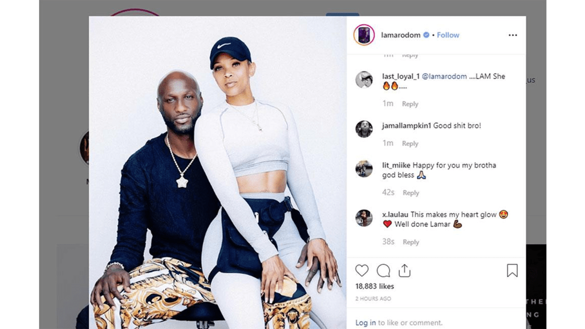 Lamar makes it Instagram official with girlfriend - 8days
