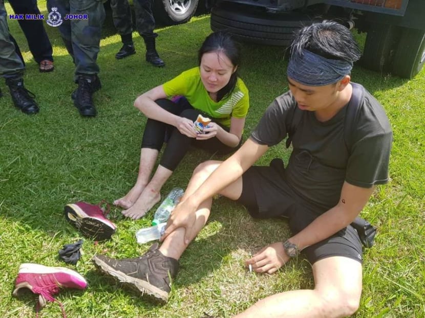 Rescued: 2 S'porean hikers missing for 3 days found at edge of Johor ...