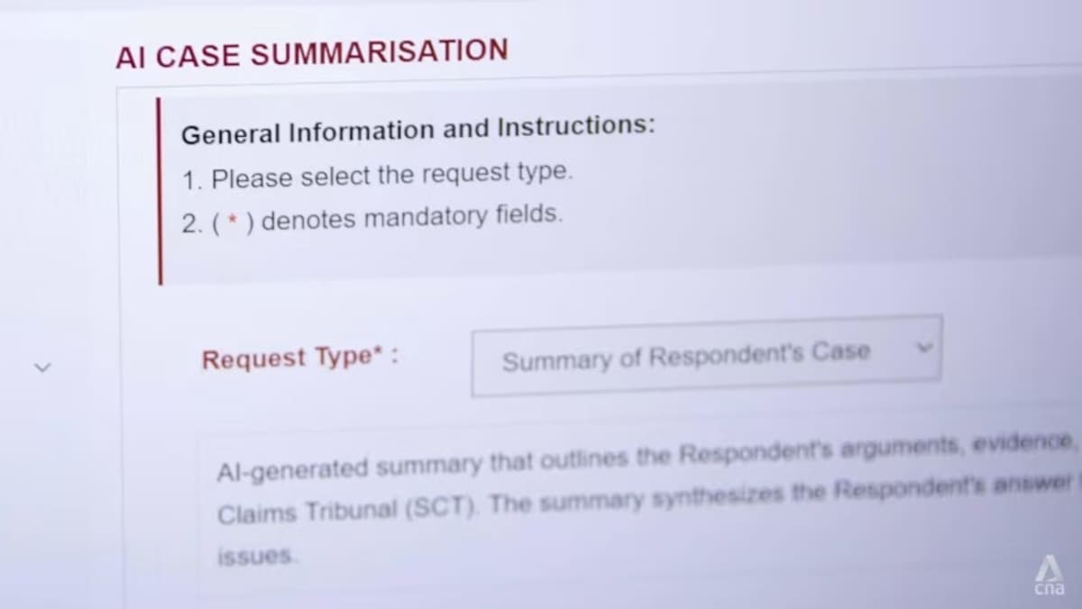 Badan kehakiman SG lancar alat AI bantu ringkaskan kes tuntutan kecil hingga S$30,000 - BERITA ...