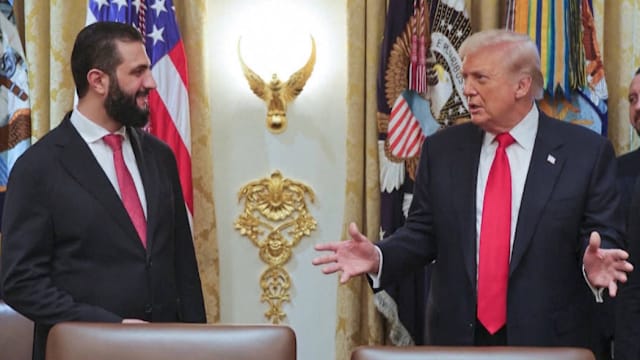 叙利亚总统首次到访白宫 特朗普问“有几个老婆？” - 8world