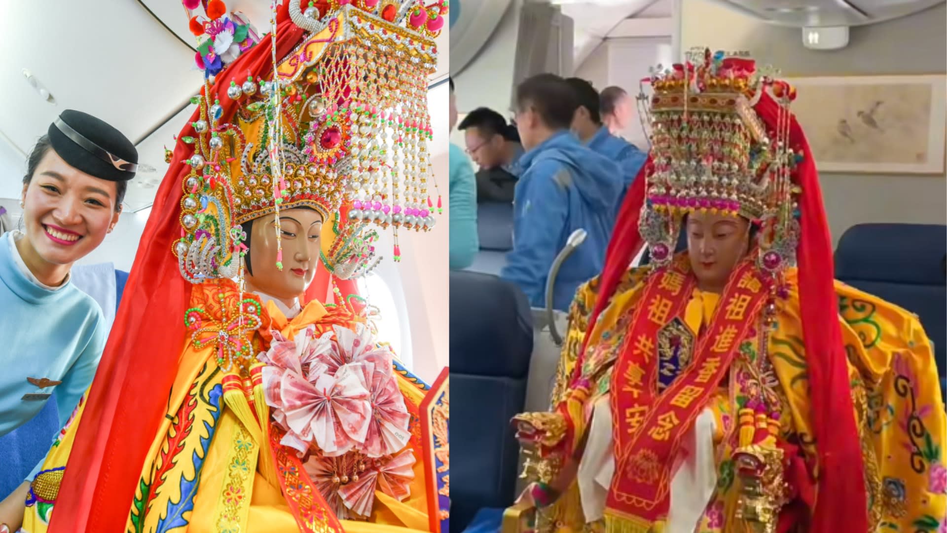 Statue Of Chinese Goddess Seen On Flight, Even Has Her Own Boarding ...