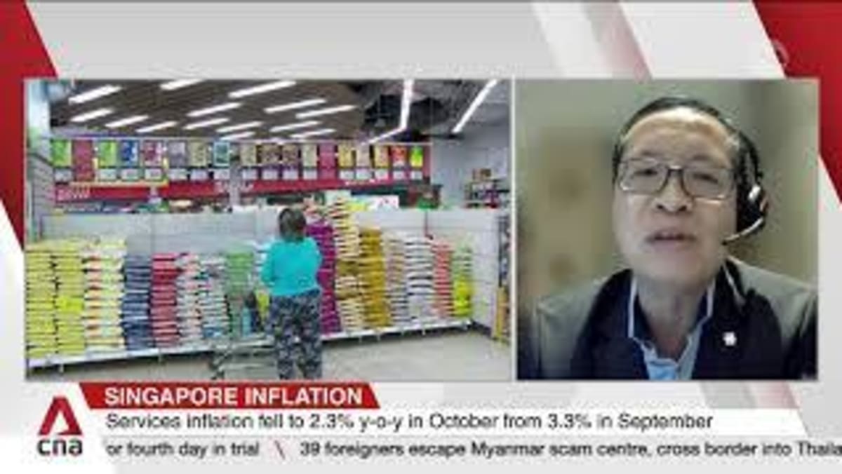 Singapore's core inflation falls to 2.1% in October, lowest in nearly 3 ...