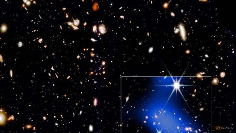Galaxy cluster observed forming surprisingly early in universe's ...