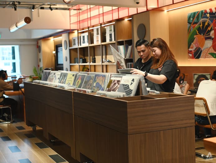 We checked out Swee Lee Clarke Quay: Vinyl listening stations, cafe ...
