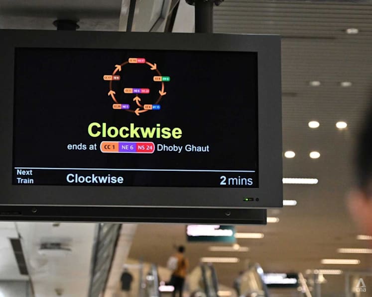 Circle Line to show clockwise, anticlockwise directions when full loop ...