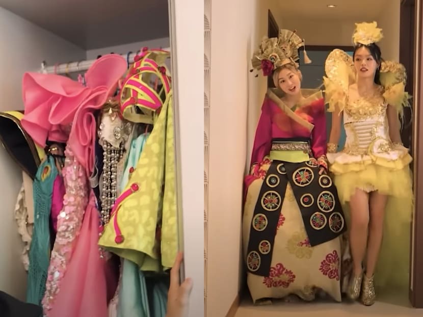 Yang Guang Ke Le gives tour of her rented condo where she keeps many of ...