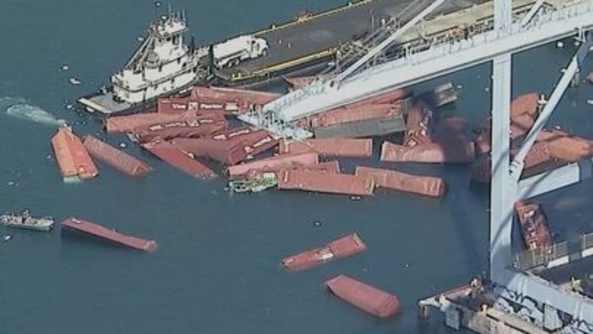 Over 60 containers fall from ship at major California port - CNA