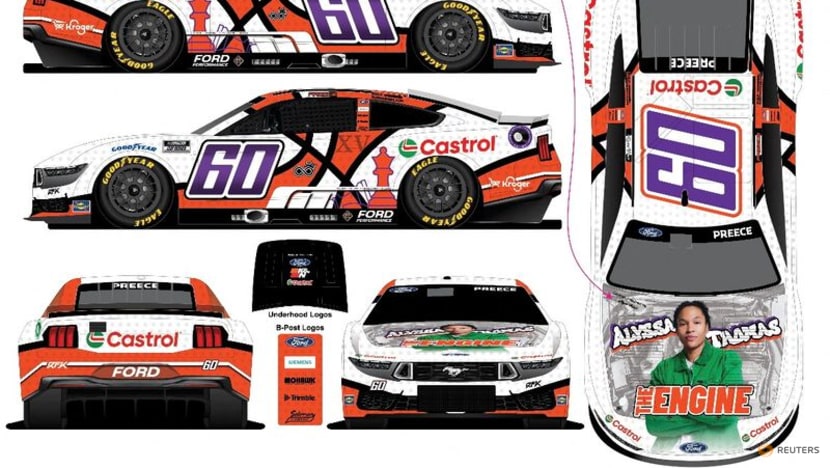 WNBA's 'The Engine' Thomas gets fitting NASCAR tribute - CNA