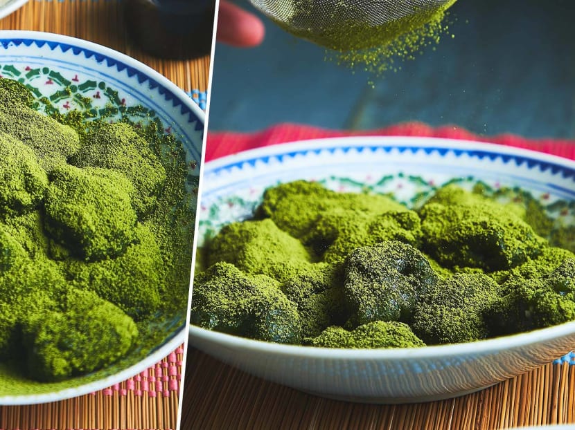 how to make matcha warabi mochi