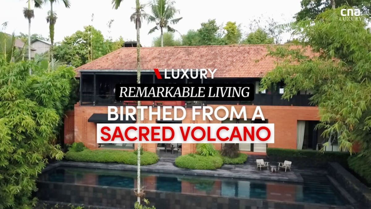 This modern Balinese longhouse commands a spectacular view of the ...