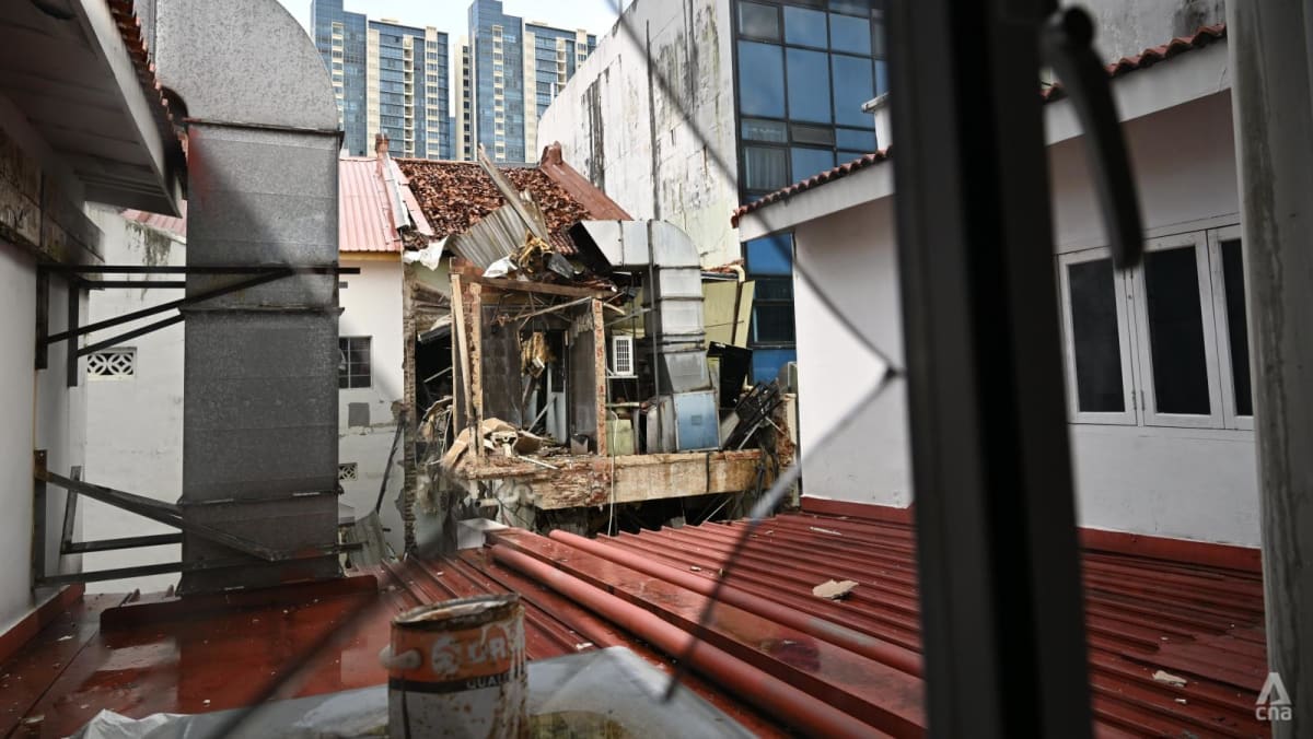 Hotel guests evacuated after shophouses partially collapse along Syed ...