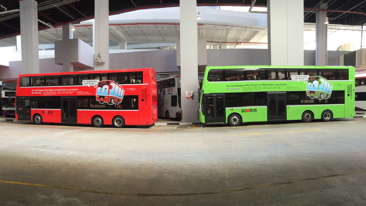 Red or green: Public can now vote on bus livery colour - TODAY
