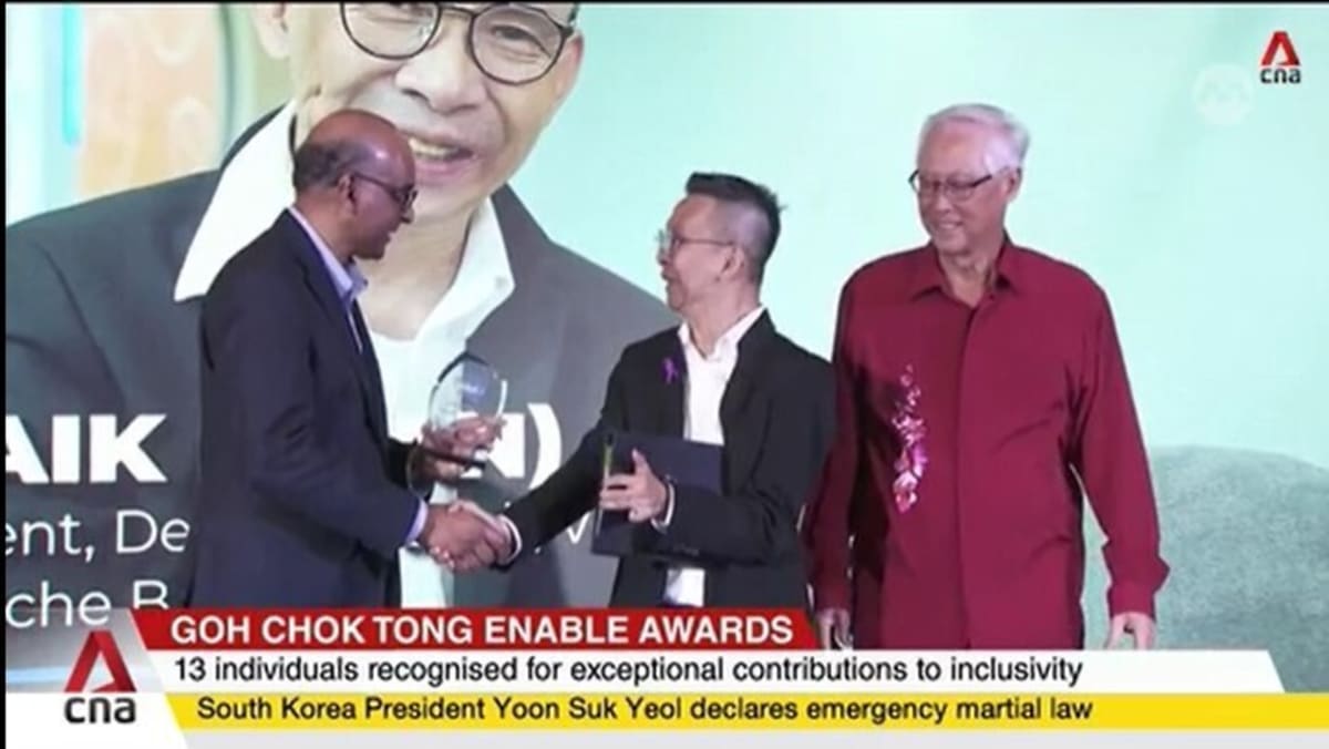 13 people with disabilities honoured at 2024 Goh Chok Tong Enable Awards - CNA