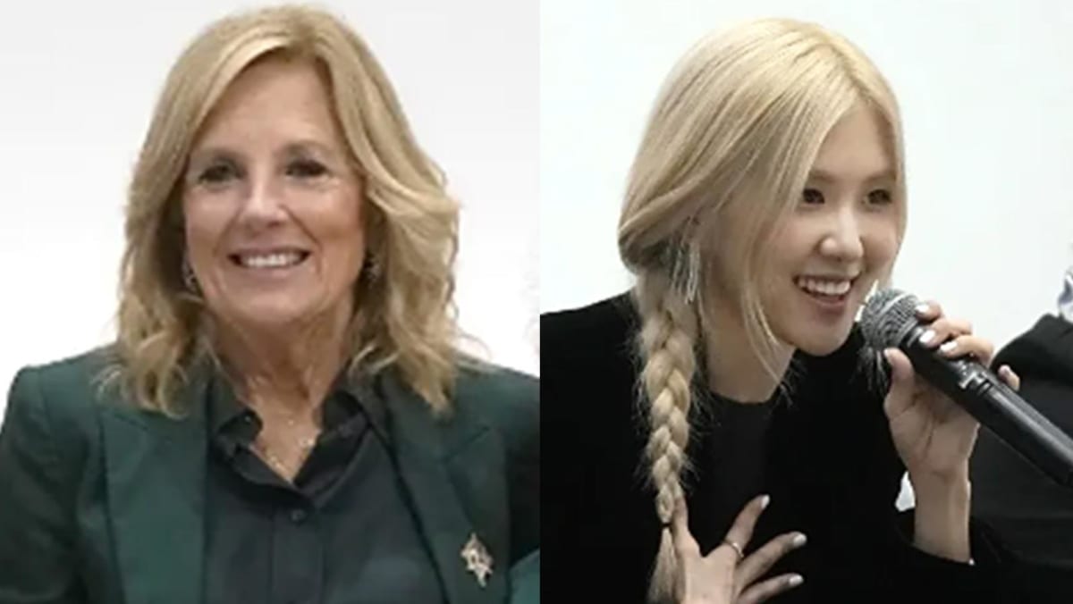 K-Pop star Rose joins first lady Jill Biden to talk mental health - CNA ...
