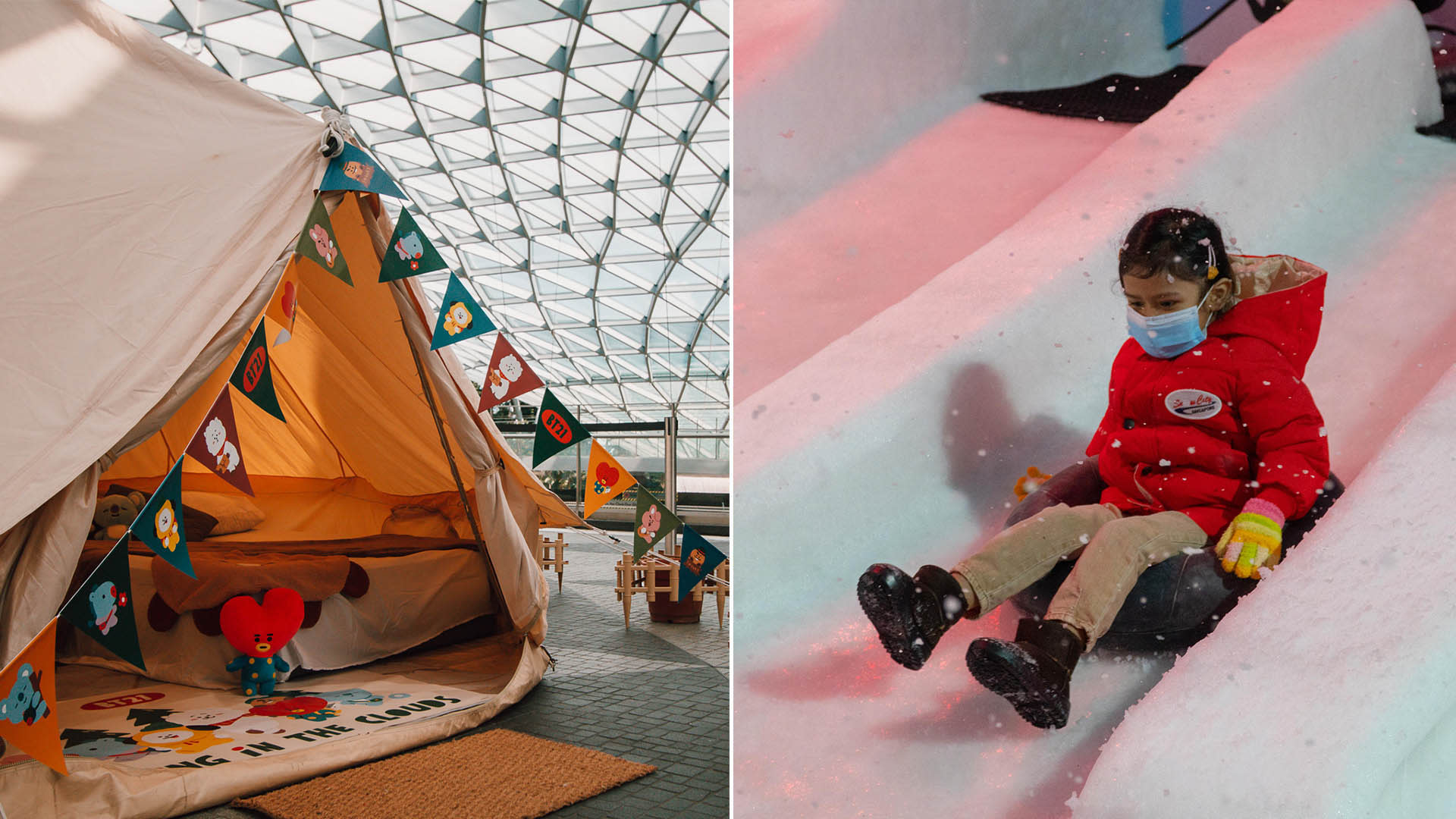 There Are BT21 Glamping Stays, Picnics & A Snoopy-Themed Snow Luge At ...