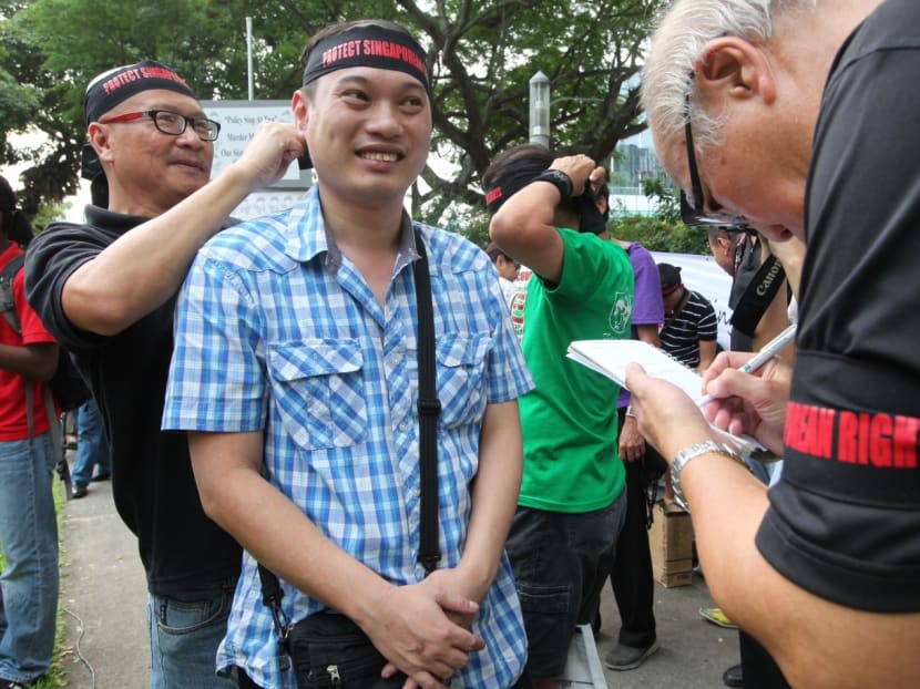 Six speakers take stage at Hong Lim Park protest - TODAY