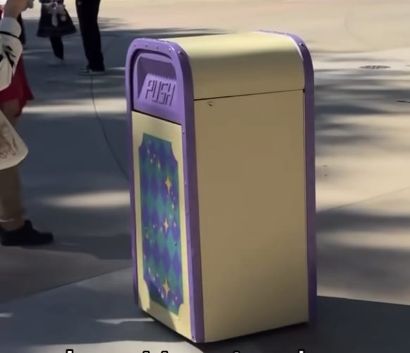 HK Disneyland's Talking Trash Can Cries If You Don’t Throw Rubbish In It - 8days