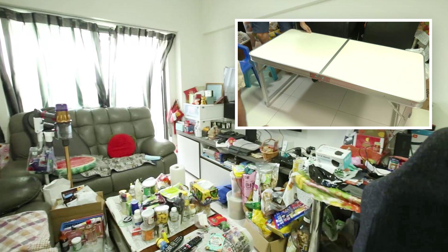 This Flat Is So Cramped, Family Members Take Turns To Eat At A Foldable ...