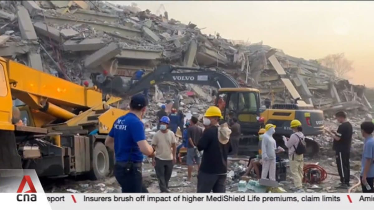 Death toll from Myanmar earthquake climbs past 2,700 - CNA