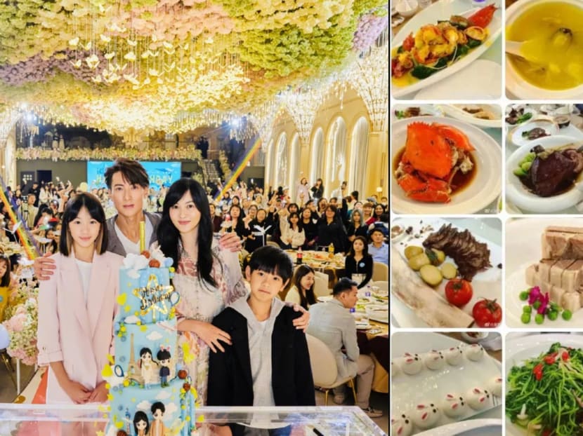 Wu Chun treated fans to an 18-course dinner, which included abalone ...