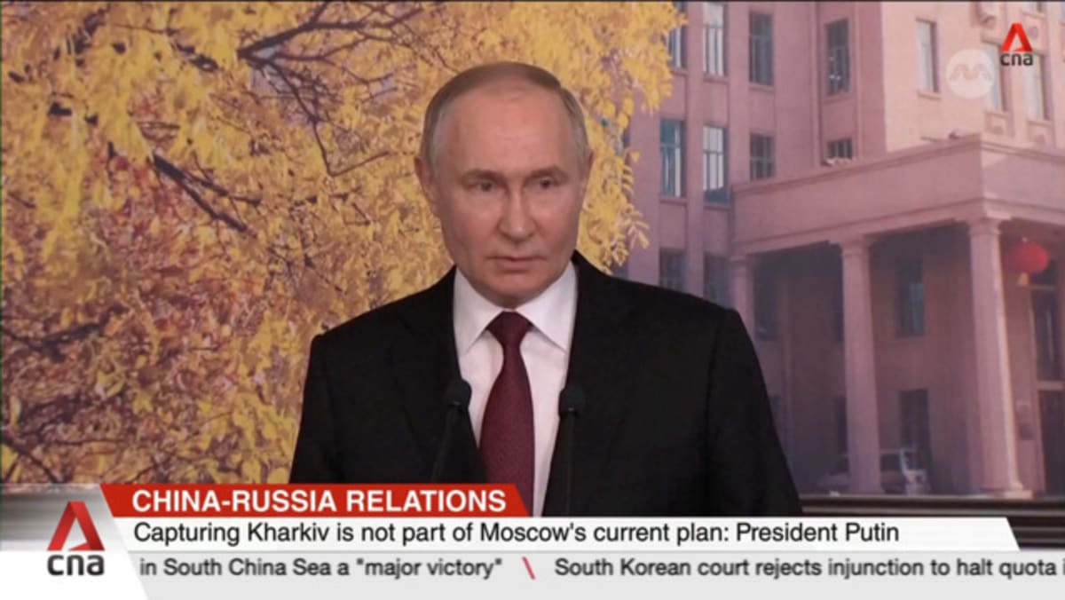 Russia-Ukraine war: Capturing Kharkiv is not part of Moscow's current plan, says Putin - CNA