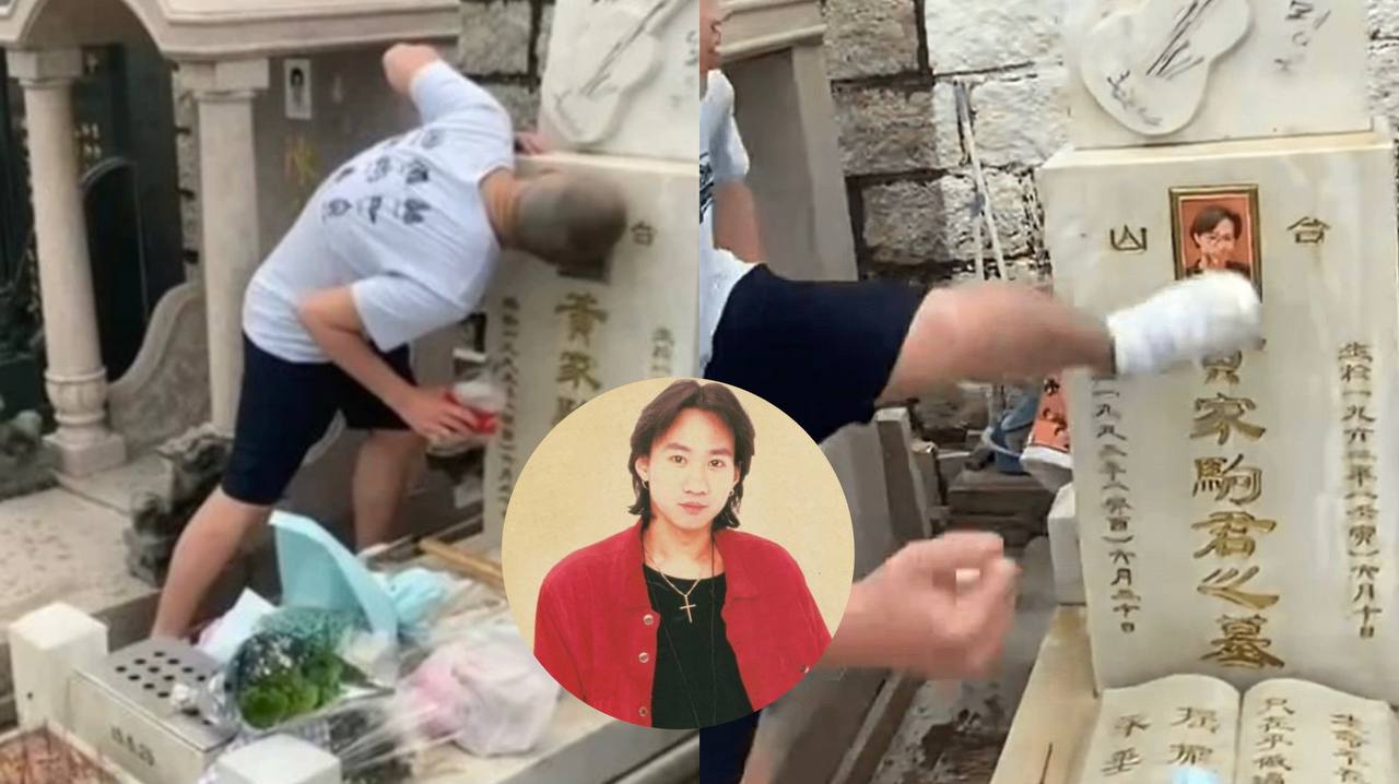 Grave Of Late Beyond Singer Wong Ka Kui Defiled; Two Men Arrested For ...