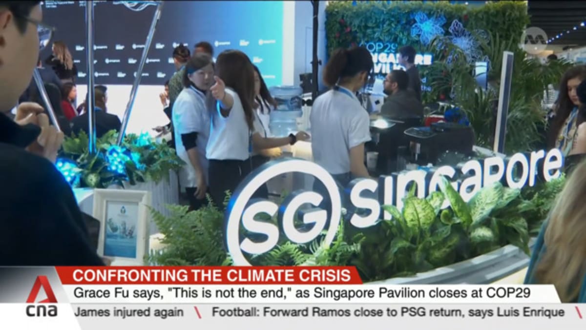 Singapore Pavilion at COP29 sees more than 9,000 visitors, up 50% from last year - CNA