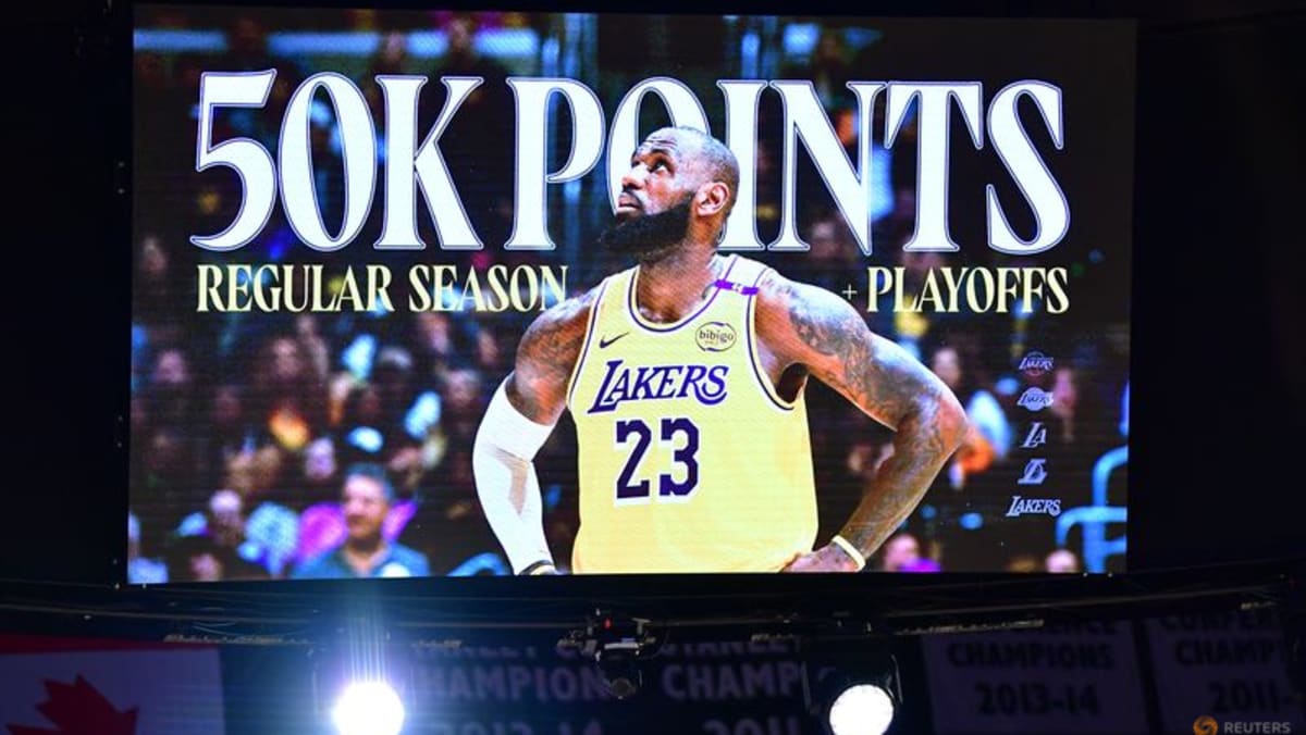 NBA-LeBron James becomes first NBA player to score 50,000 total points - CNA